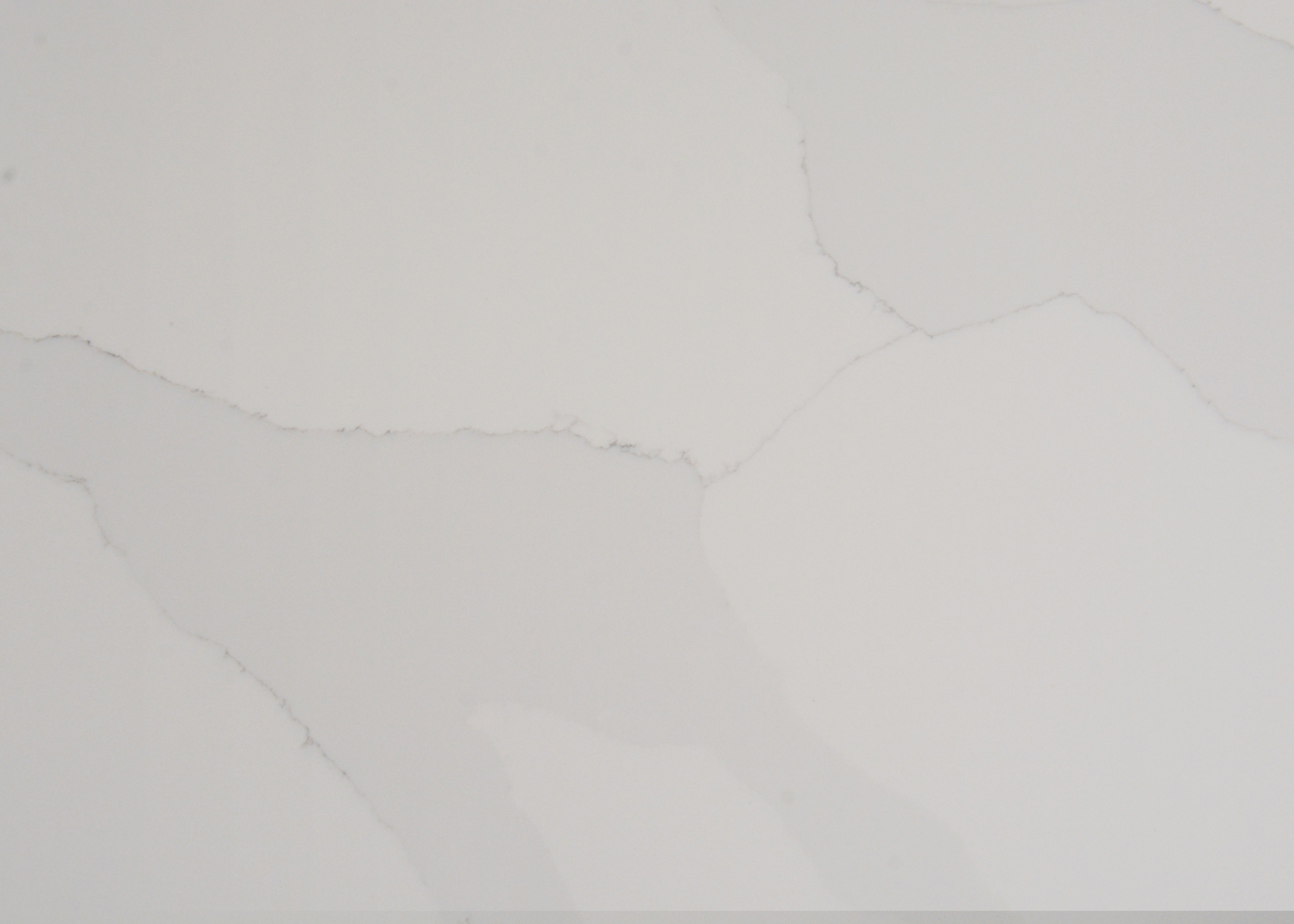Stain Resist Putih Buatan Quartz Slab Countertop Batu Poles Kuarsa